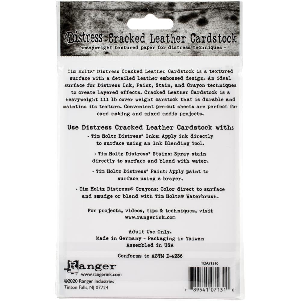 Tim Holtz Distress Cracked Leather Cardstock