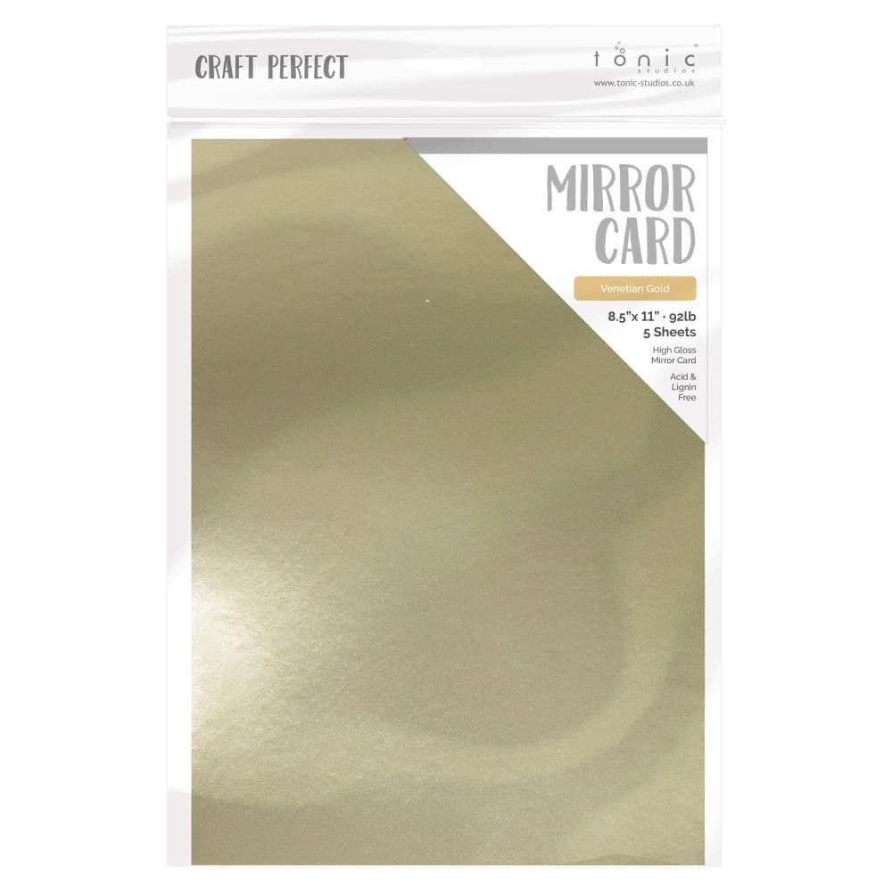 Tonic Craft Perfect - Mirror Card A4 - High Gloss - Venetian Gold