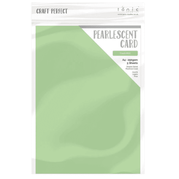 Tonic Craft Perfect - Pearlescent Card A4 - Fresh Mint