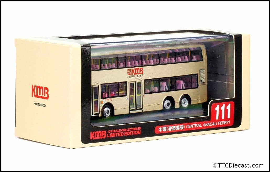 80m KMB2020024 KMB Volvo Super Olympian 12m Route 111 Central Macau ...