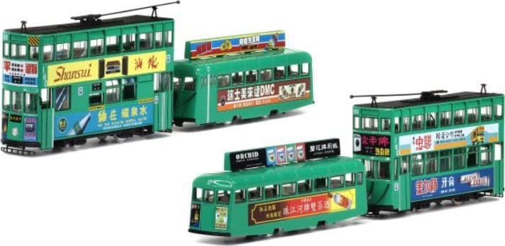 80m TT33502 Hong Kong Tram Trailer 1970 Hong Kong Tramways 1 76 Scale ...