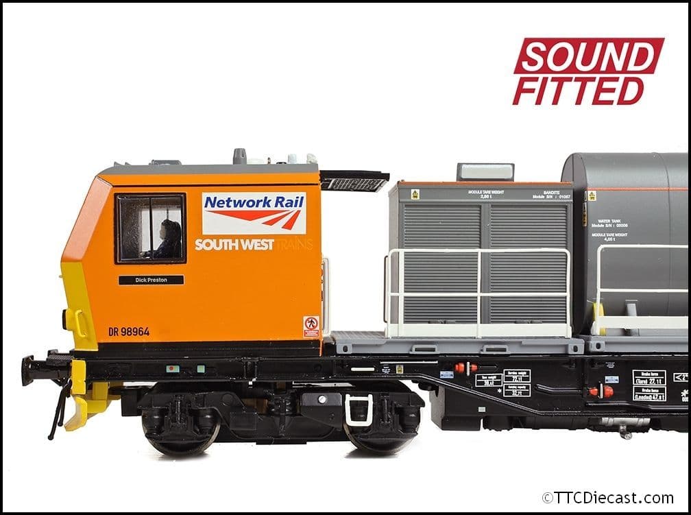 Bachmann 31-579SF Windhoff MPV 2-Car Set Network Rail Orange - OO Gauge