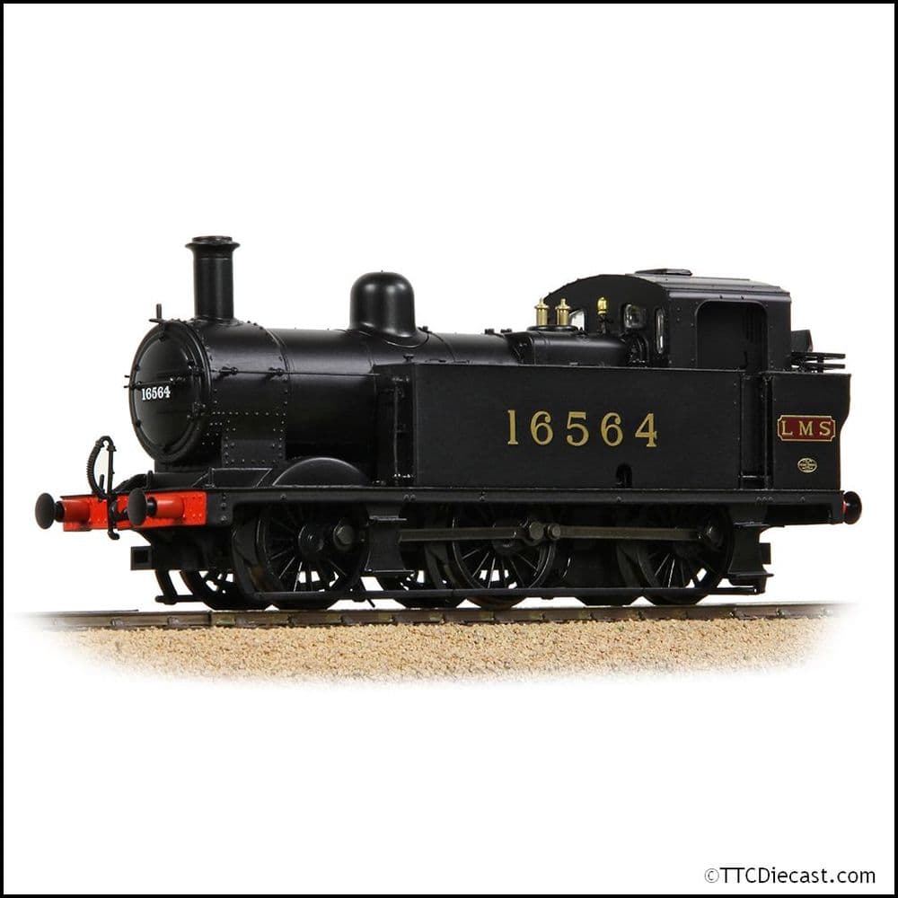 Bachmann 32-227C LMS Fowler 3F Jinty 16564 LMS Black - OO Gauge