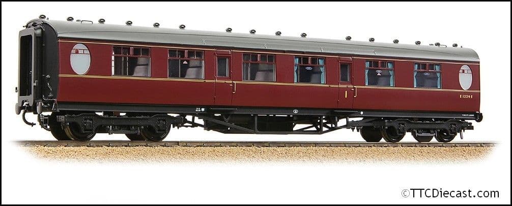 Bachmann 34-412A LNER Thompson Composite Corridor BR Maroon OO Gauge