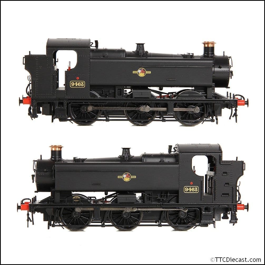 Bachmann 35-027A GWR 94XX Pannier Tank 9463 BR Black Late Crest - OO Gauge