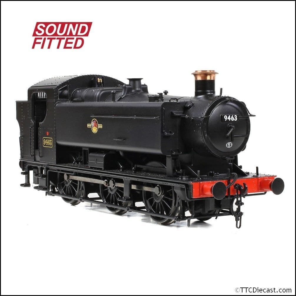 Bachmann 35-027ASF GWR 94XX Pannier Tank 9463 BR Black Late Crest - OO ...