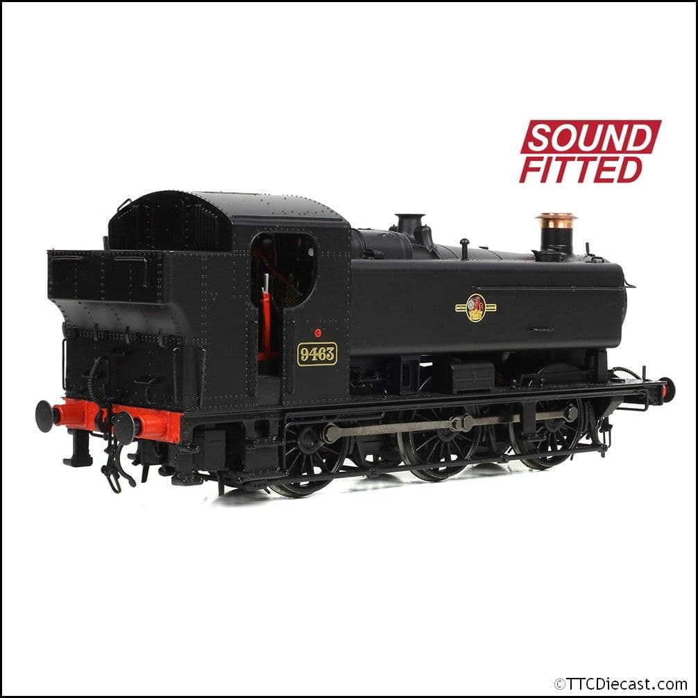 Bachmann 35-027ASF GWR 94XX Pannier Tank 9463 BR Black Late Crest - OO ...