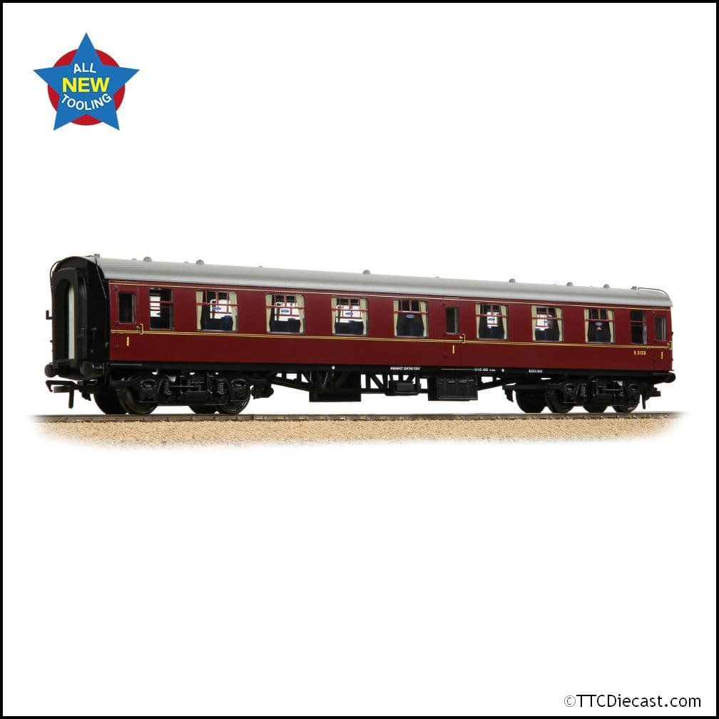 Bachmann 39-826A BR MK1 FO First Open BR Maroon - OO Gauge
