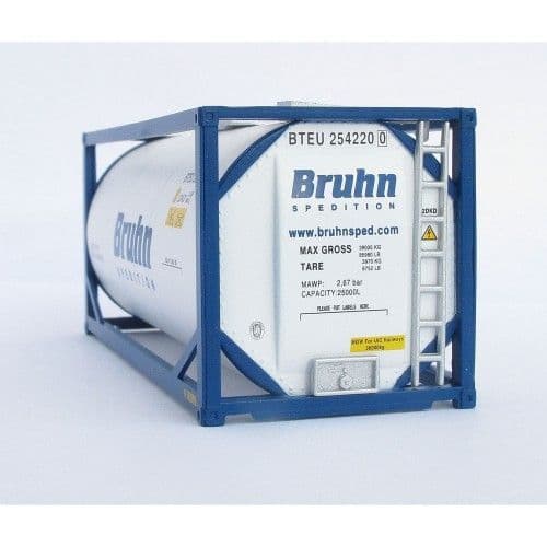 C Rail Bruhn spedition 20ft X 8 6" Tanktainer Container OO Gauge 1/76