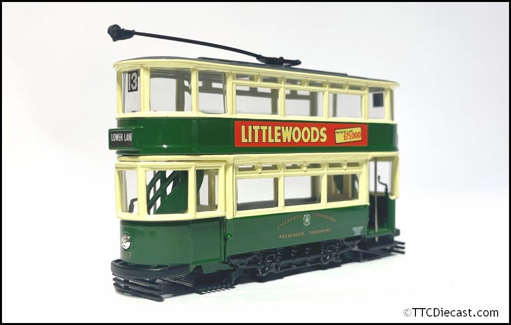 CORGI CC25203 Double Deck Tram Liverpool 1/72 Scale - PRE OWNED