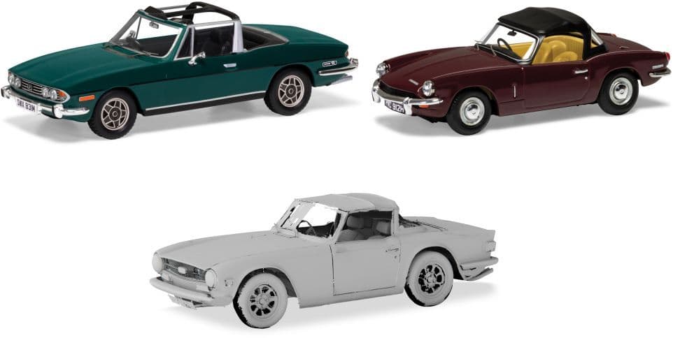 Corgi Vanguard TC00004 Sporting Triumph Collection Stag Spitfire TR6 1 ...