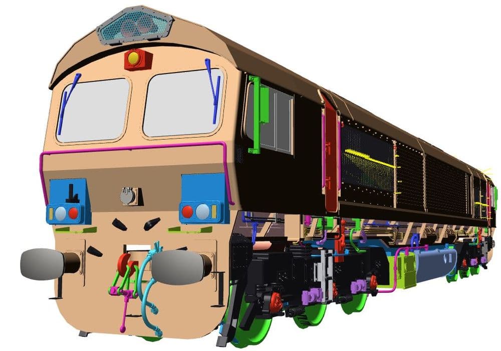 Dapol 7D-066-003 Class 66 66709 GBRF Sorrento MSC Livery - O Gauge PRE ...