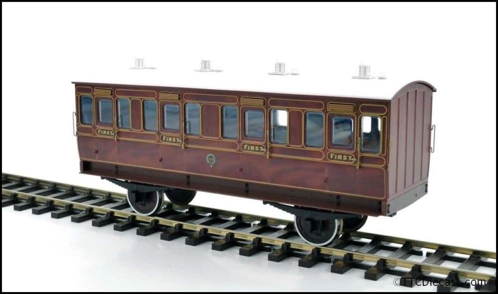Dapol 7P-020-400D Stroudley 4 Wheel Suburban 1st Class 707 Mahogany DCC ...