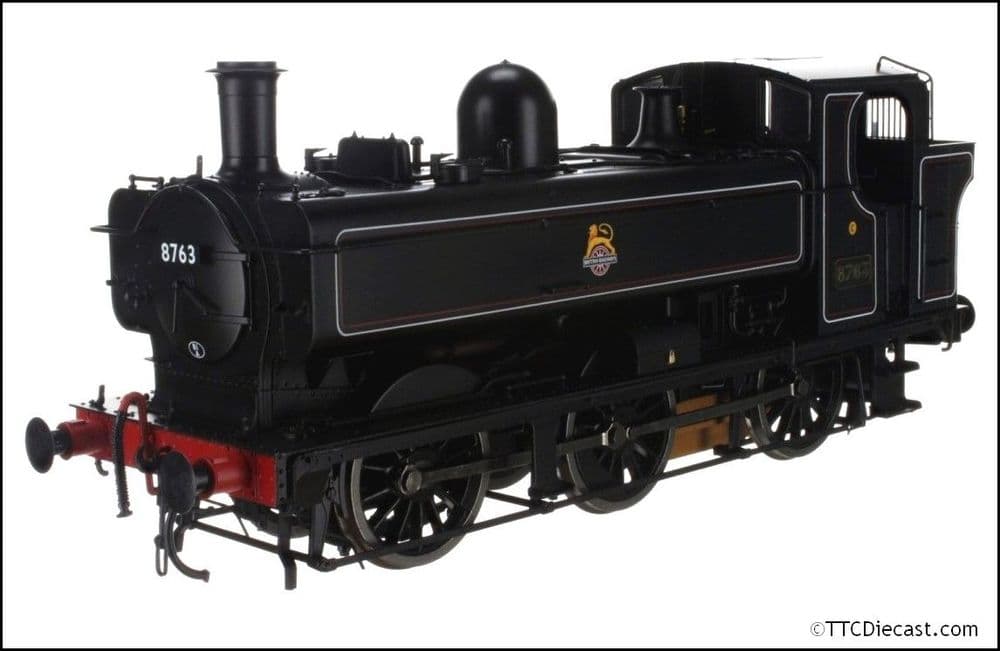 Dapol 7S-007-012 Class 57xx Pannier 8763 BR Lined Black Early Crest - O ...