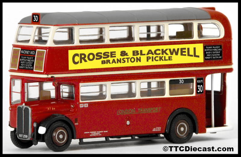EFE 34002 Aec Pre-War Rt - London Transport - Route 30 Hackney Wick ...