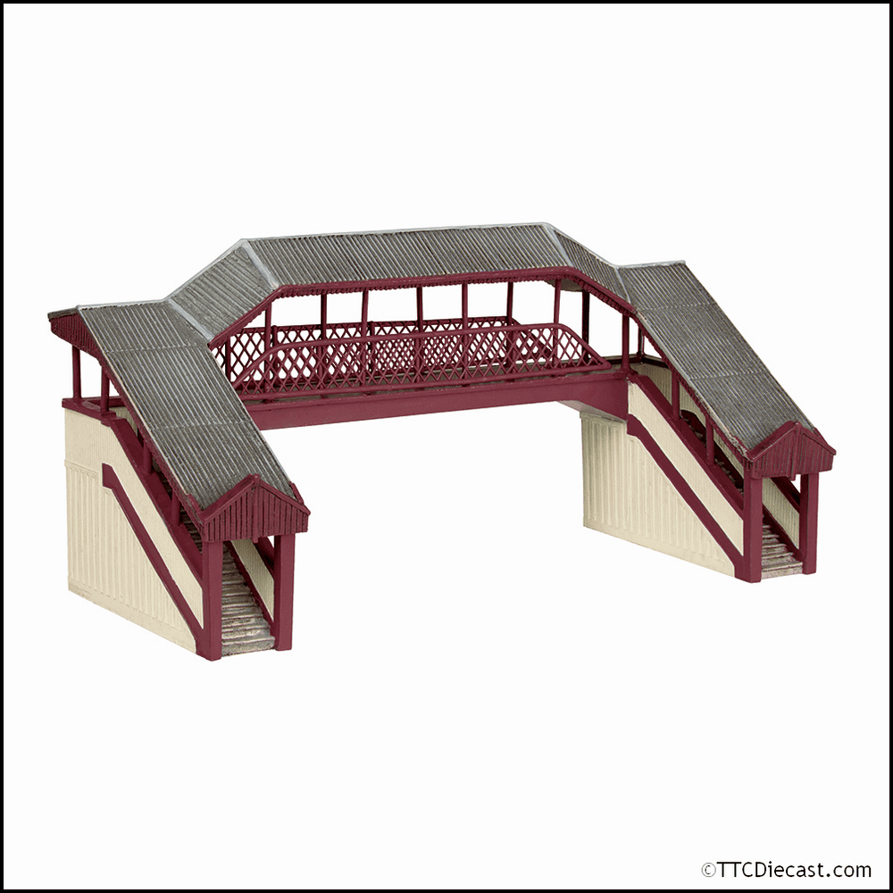 Farish 42-020R Covered Metal Footbridge Red & Cream N Gauge PRE ORDER 56 66