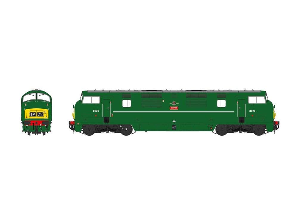 Heljan 42453 Class 42 D826 Jupiter BR Green SYP DCC-Sound OO Gauge PRE ...