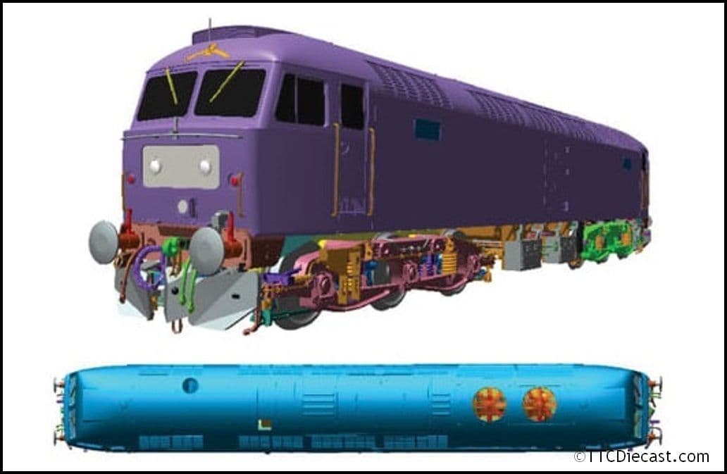 Heljan 47243 Class 47 InterCity Executive 47555 The Commonwealth Spirit ...