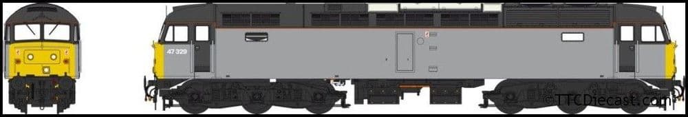 Heljan 47253 Class 47 Departmental General Grey 47329 Oo Gauge