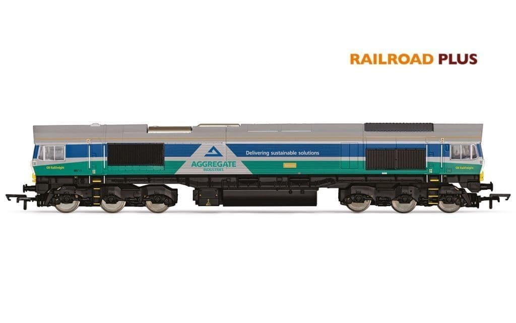 Hornby R30428 RailRoad Plus Aggregates Class 66 Sence 66711 OO Gauge