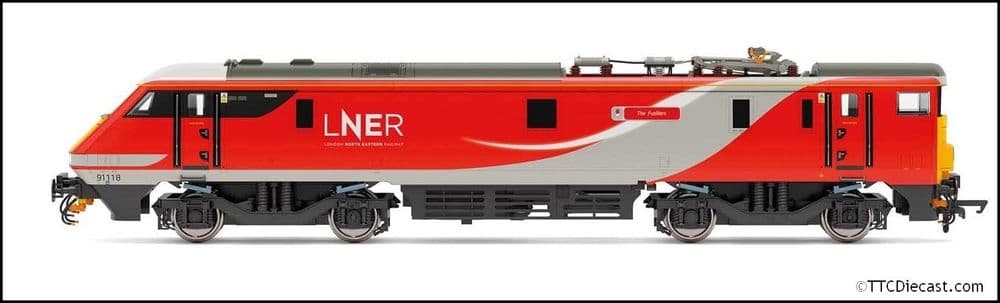 Hornby R3891 LNER Class 91 Bo-Bo 91118 The Fusiliers - Era 11 OO Gauge ...