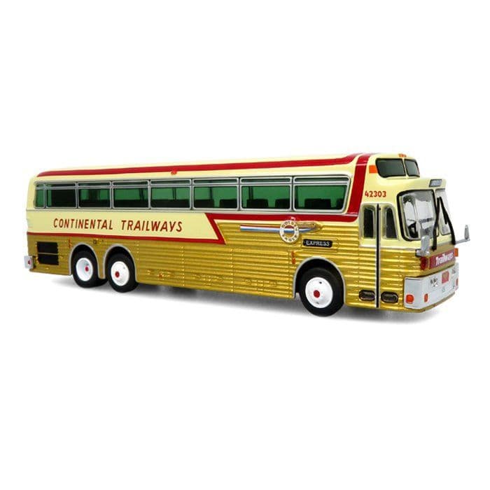 Iconic Replicas 870545 Eagle Model 05 Coach 1971 Trailways Golden Eagle ...