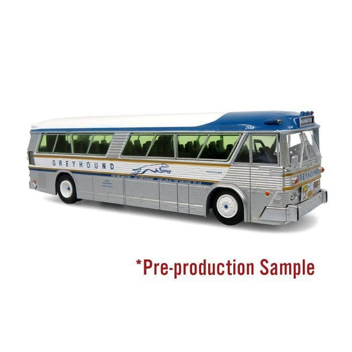 Iconic Replicas 870625 MCI MC-5A Coach Greyhound Gold Stripe 50th Anniv ...