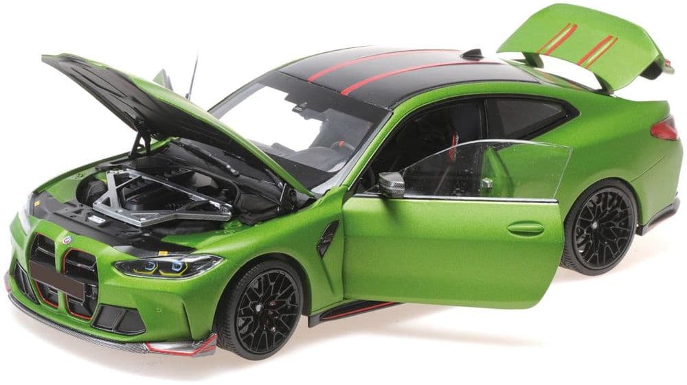 Minichamps 110 023020 Bmw M4 Csl - 2023 - Matt Green Metallic 1 18 ...