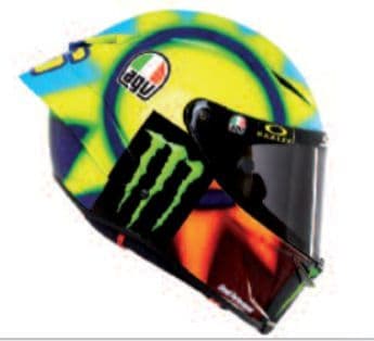 Minichamps MIN 399 210046 AGV Helmet Valentino Rossi MotoGP 2021 1/8 ...