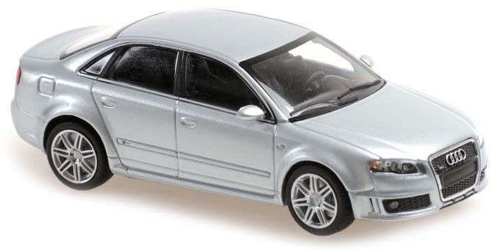 Minichamps MIN 940 014601 Audi RS4 2004 Silver Metallic 1/43 Scale