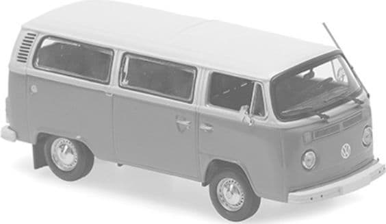 Minichamps MIN 940 053001 VW T2 Bus 1972 Beige/Brown 1/43 Scale