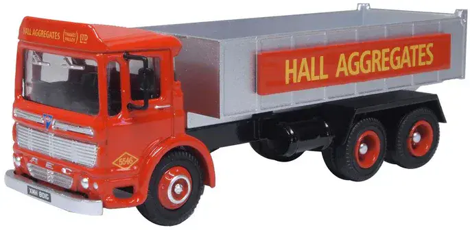Oxford 76TIP006 AEC Tipper Hall Aggregates OO Gauge