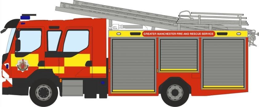 Oxford 76VEO003 Volvo FL Emergency One Pump Greater 1/76 Scale