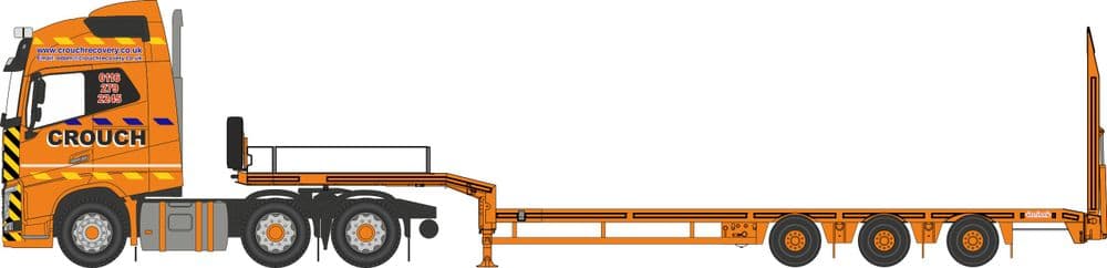 Oxford NVOL4013 Volvo FH4 Semi Low Loader Crouch Recovery 1/148 Scale N ...