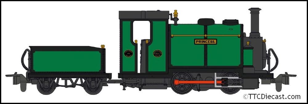 Peco / Kato 51-251f Small England Loco PRINCESS Green OO-9 Scale