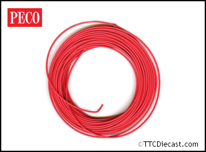 Peco PL-38 R Electrical Wire Red 3 amp 16 strand
