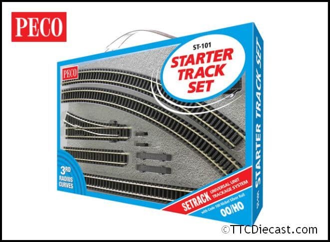 Peco ST-101 Setrack OO/HO Starter Track Set 3rd Radius