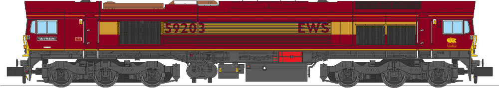 Revolution Class 59/2 59203 Vale of Pickering - EWS livery - N Gauge