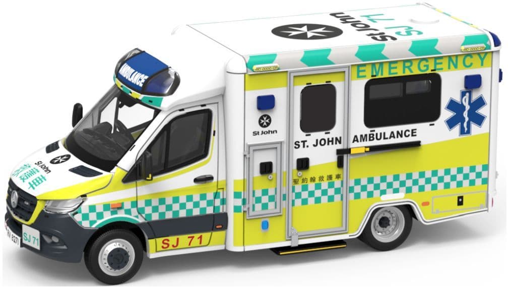 Tiny 66279 Mercedes Benz Sprinter Facelift St John Ambulance SJ71 1 76 ...