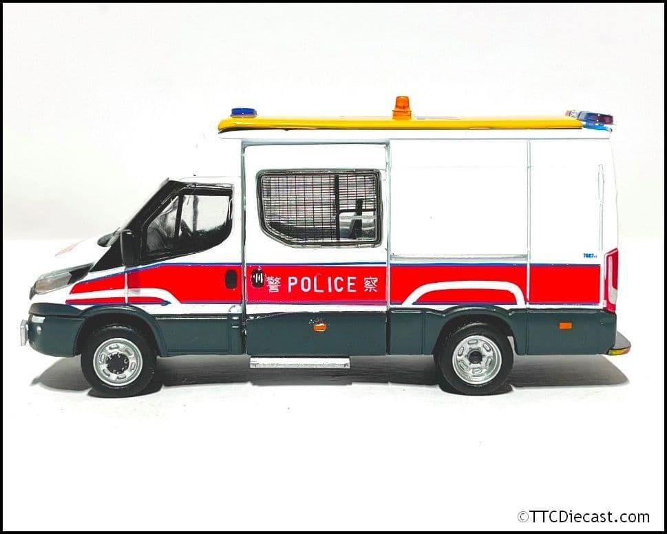 Tiny ATC64354 Iveco Daily Police TSD White/Red/Yellow 1 76 Scale - LAST FEW