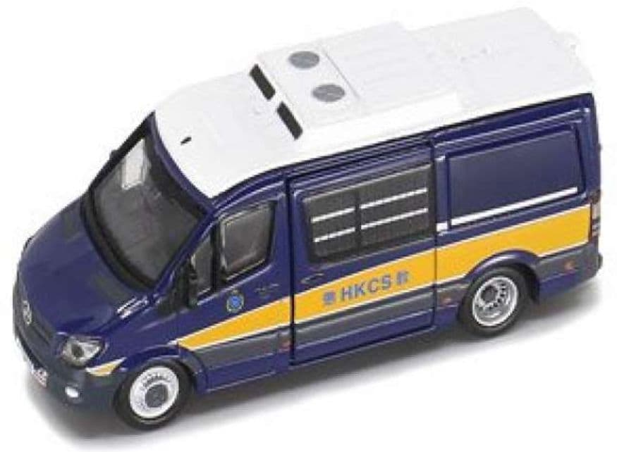 Tiny ATC64802 Mercedes Benz Sprinter FL HKCS White/Blue 1 76 Scale