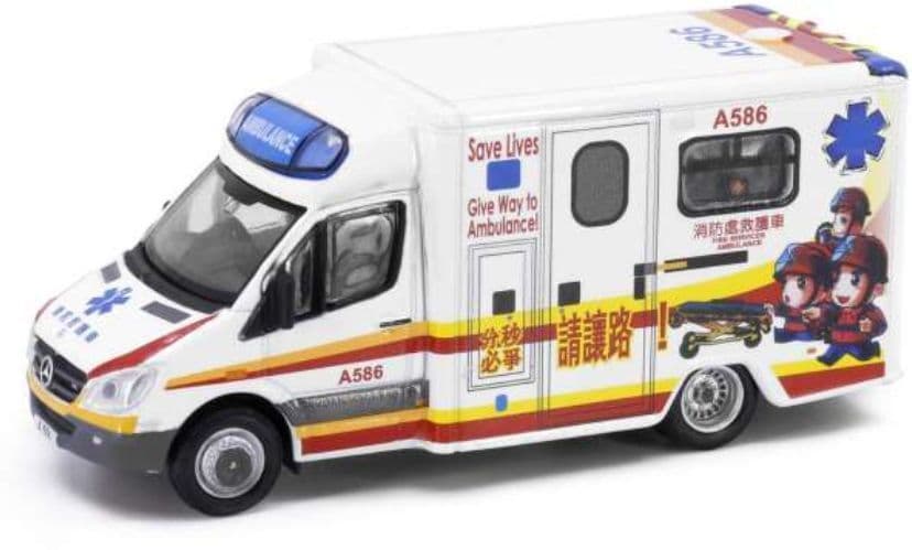 Tiny ATC65070 Mercedes Benz Sprinter Hospital Transfer Ambulance 1 76 Scale