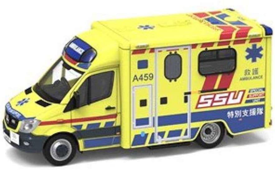 Tiny ATC65077 Mercedes Benz Sprinter FL HKFSD Ambulance SSU A459 Yellow ...
