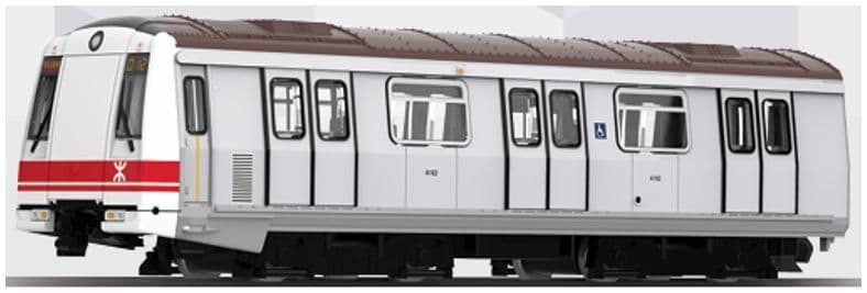 Tiny MTR00044 M Train MTR 45A Retro Themed Train 1 120 Scale