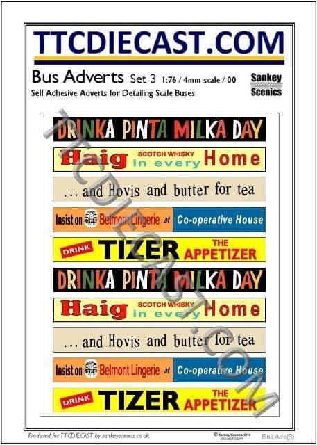 TTCDECALSSET3 - BUS DECAL SET 3