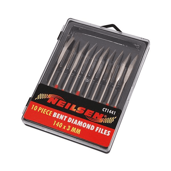 10 Piece Angled Diamond Needle File Set
