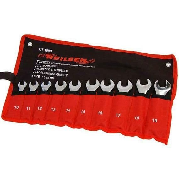 10 Piece Stubby Spanner Set