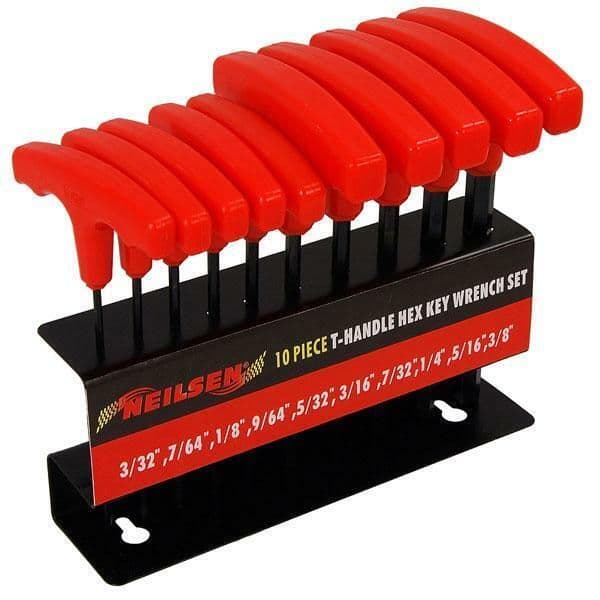 10 Piece T-Handle Hex Key Set - Imperial