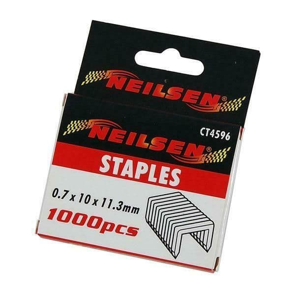 1000 Pce Flat Wire Staples 10mm