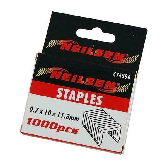 1000 Pce Flat Wire Staples 10mm